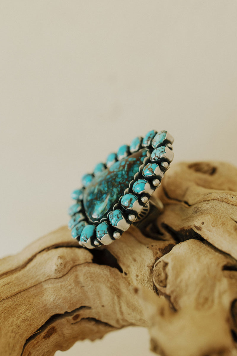 Prince Turquoise Cluster Ring – Tanner Trading